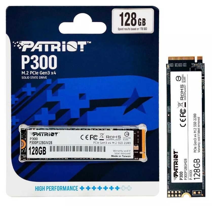 HD - Hard Disk - SSD, 128GB, Patriot, P300, M.2, 2280, NVME PCIE, GEN3 ...